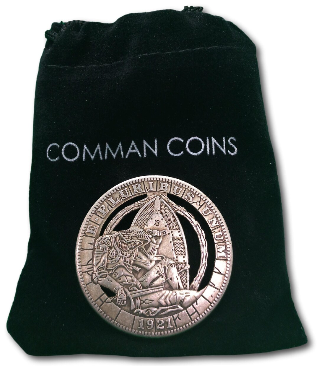 Cut Hobo Coin Fallen Templar Knight Medieval Church Fantasy - Etsy