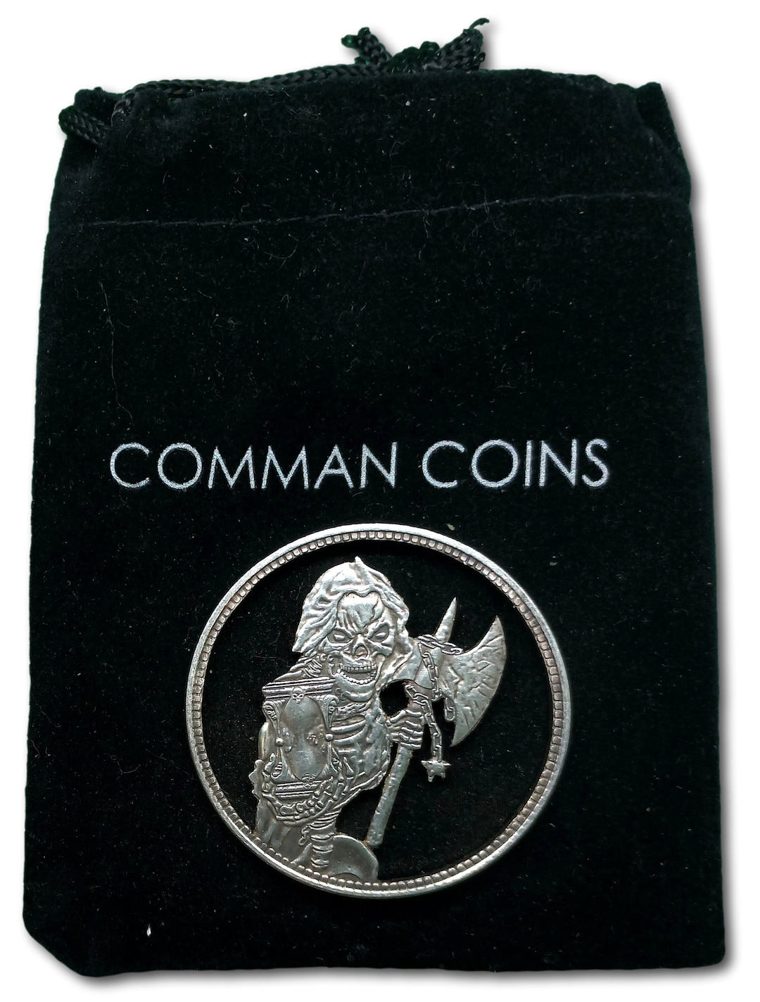 Hobo Coin Cut Coin Skeleton Medieval Knight Undead Warrior - Etsy