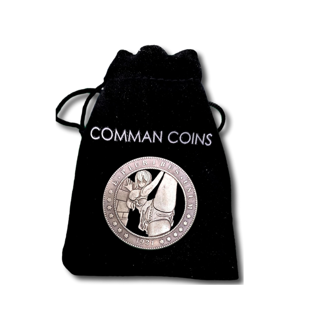 Hand Cut Hobo Coin Sexy Anime Girl Beach Ocean Hentai Cosplay Fantasy ...