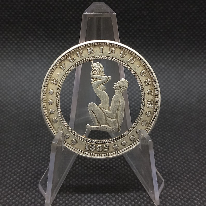 Hobo Cut Coin Sitting Missionary Position Man Woman Kama Sutra Couple ...
