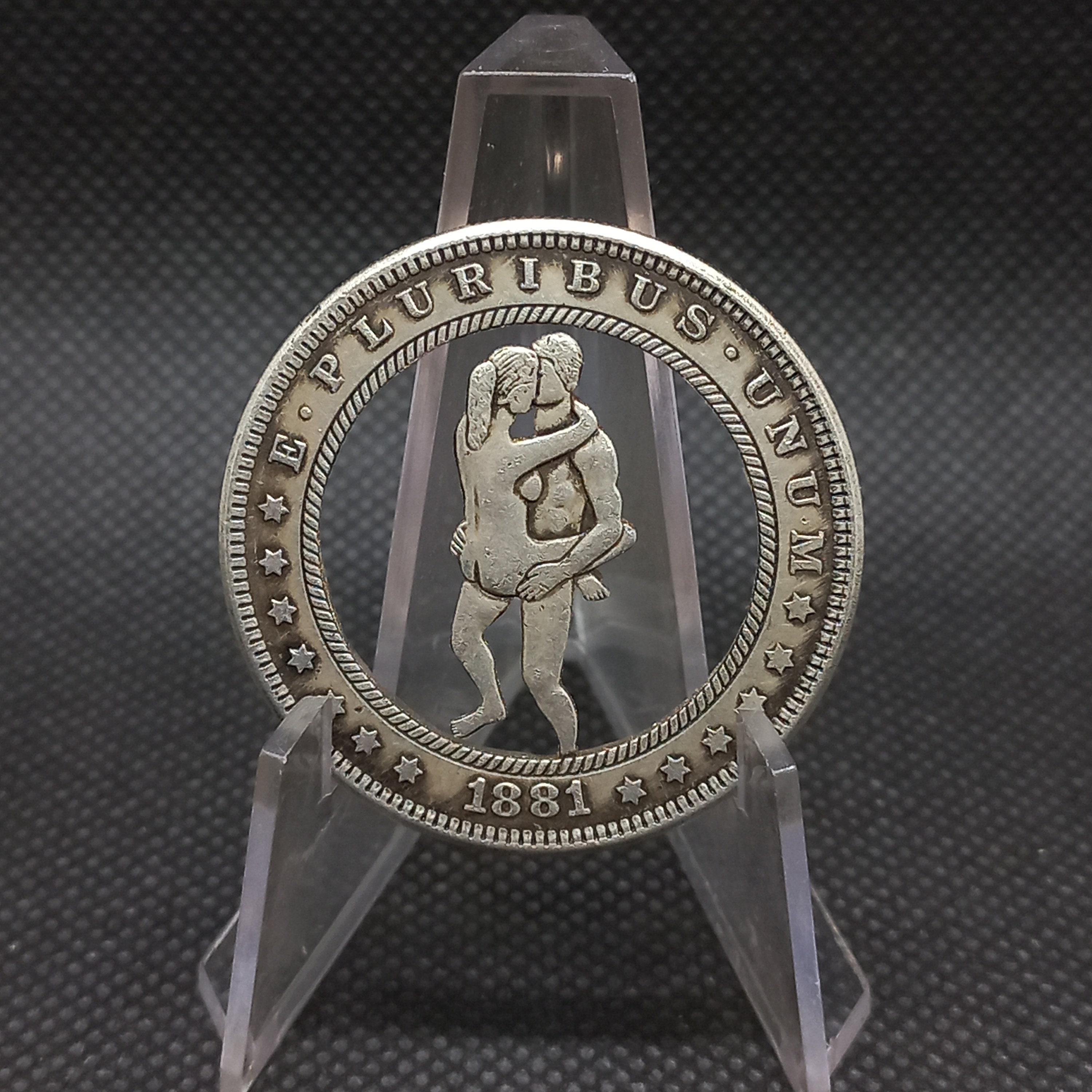 Hobo Cut Coin Love Position Standing Man Woman Kama Sutra - Etsy