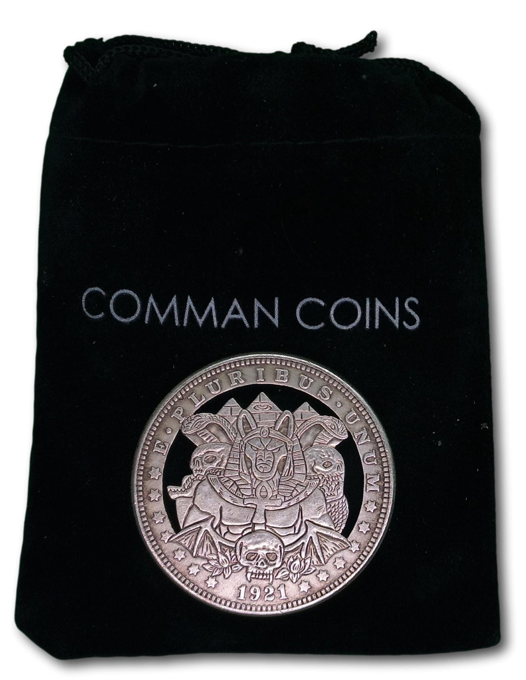 Hobo Cut Coin Set God of War Ancient Egypt Skull Egyptian American ...
