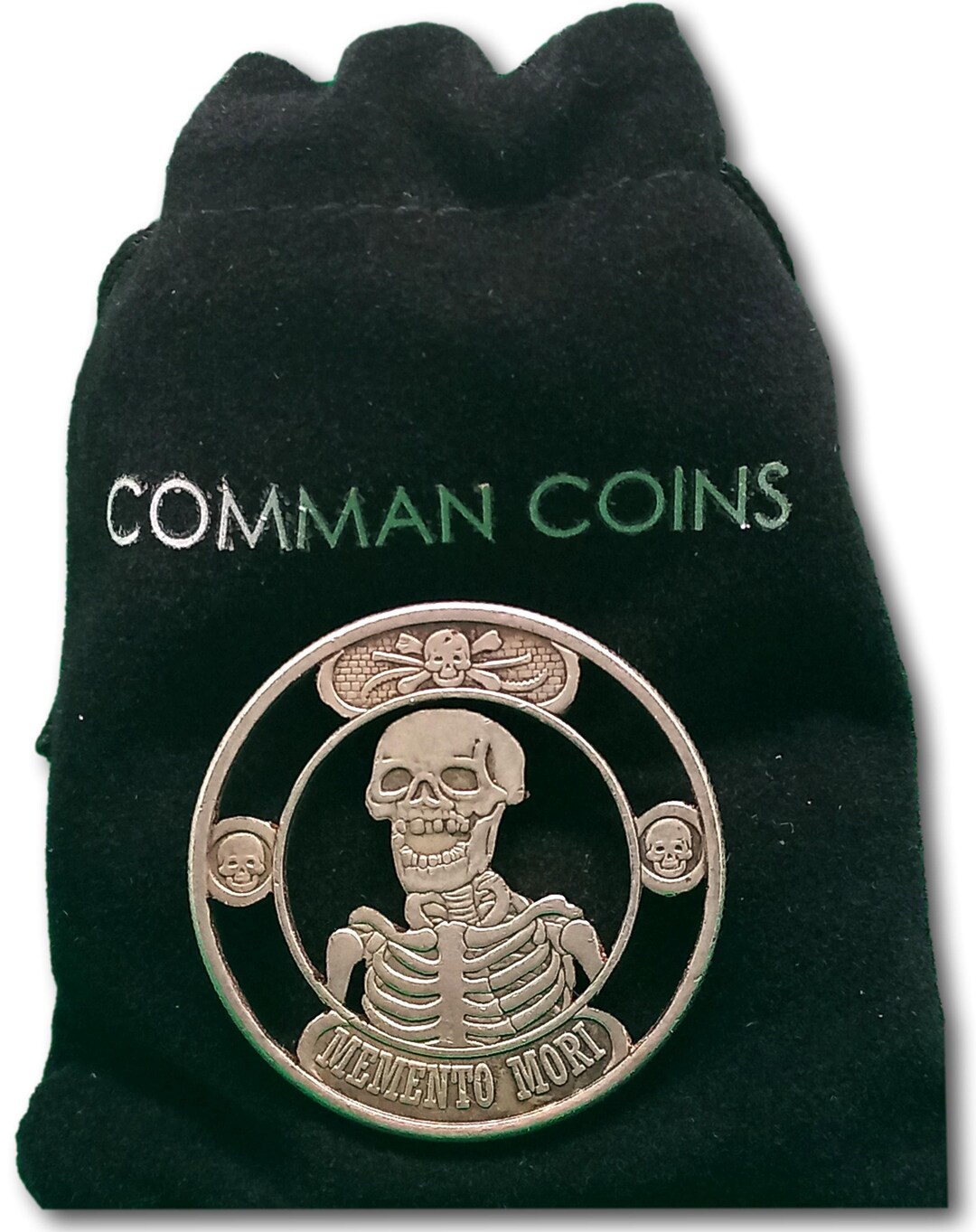 Hobo Cut Coin Skull Skeleton Memeto Mori A Remainder of Death Goth Love ...