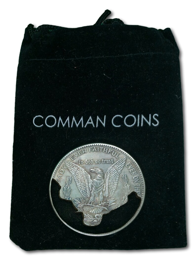 Hobo Coin Cut Coin Evil Witch Casting a Spell Old Car Art Dollar ...