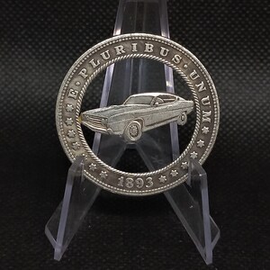 Hand Cut Hobo Coin Vintage Ford GTO Classic Car Dodge Charger Car ...