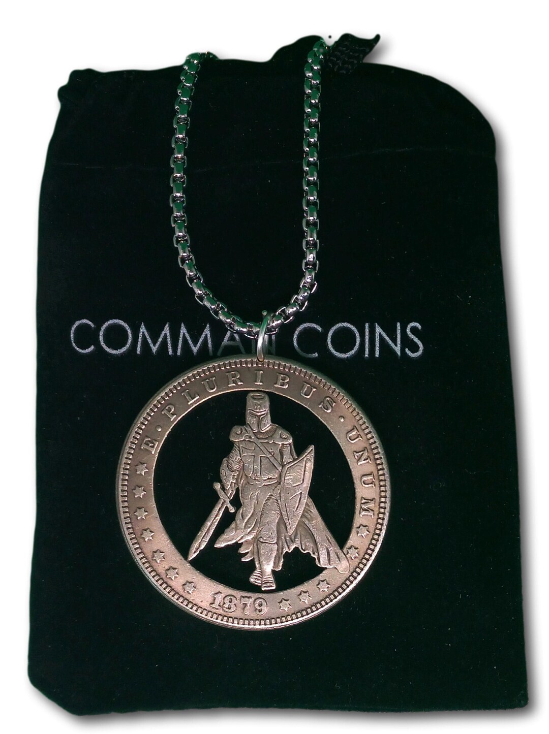 Cut Coin Hobo Coin Necklace Templar Knight Medieval Church American ...