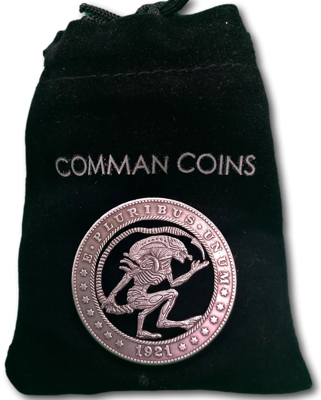 Hobo Cut Coin Alien Vs Predator Classic Vintage Movie Villian Hero Goth ...