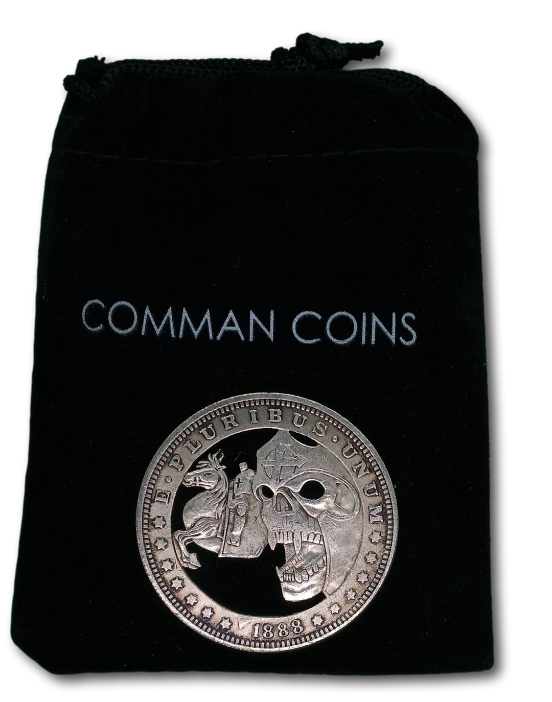 Hobo Coin Cut Coin Skull Templar Knight Medieval Holy Crusade Gothic ...