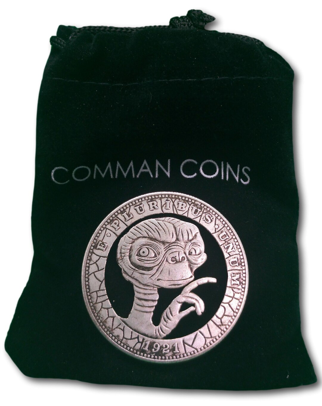 Hobo Coin Cut Coin E.T. Alien Classic Cult Film Movie US American Art ...