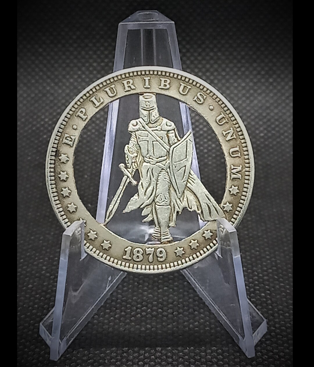 Cut Hobo Coin Knights Templar Holy Grail Medieval American Art Morgan ...