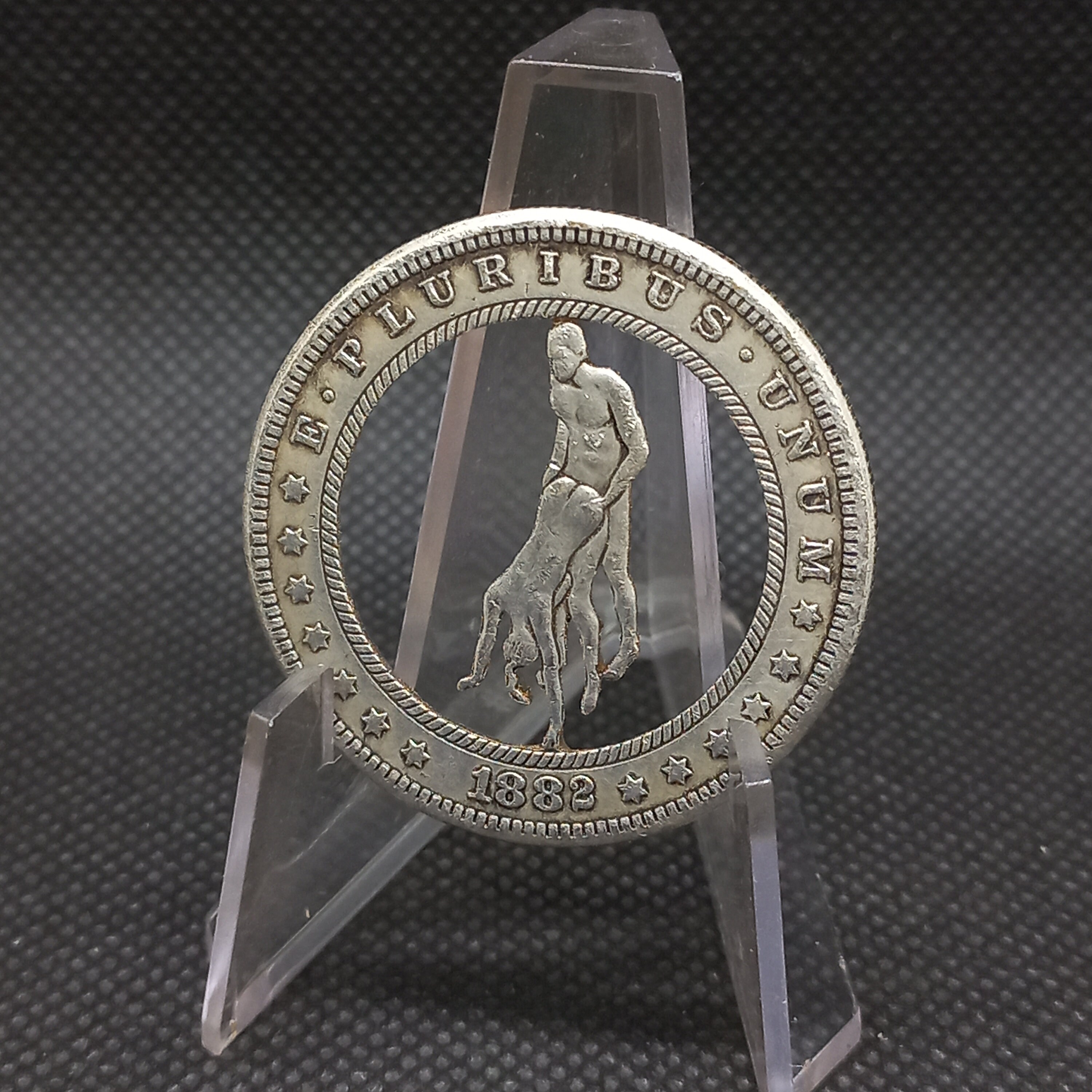 Hobo Cut Coin Standing Sideways Doggy on Table Man Woman Kama Sutra ...
