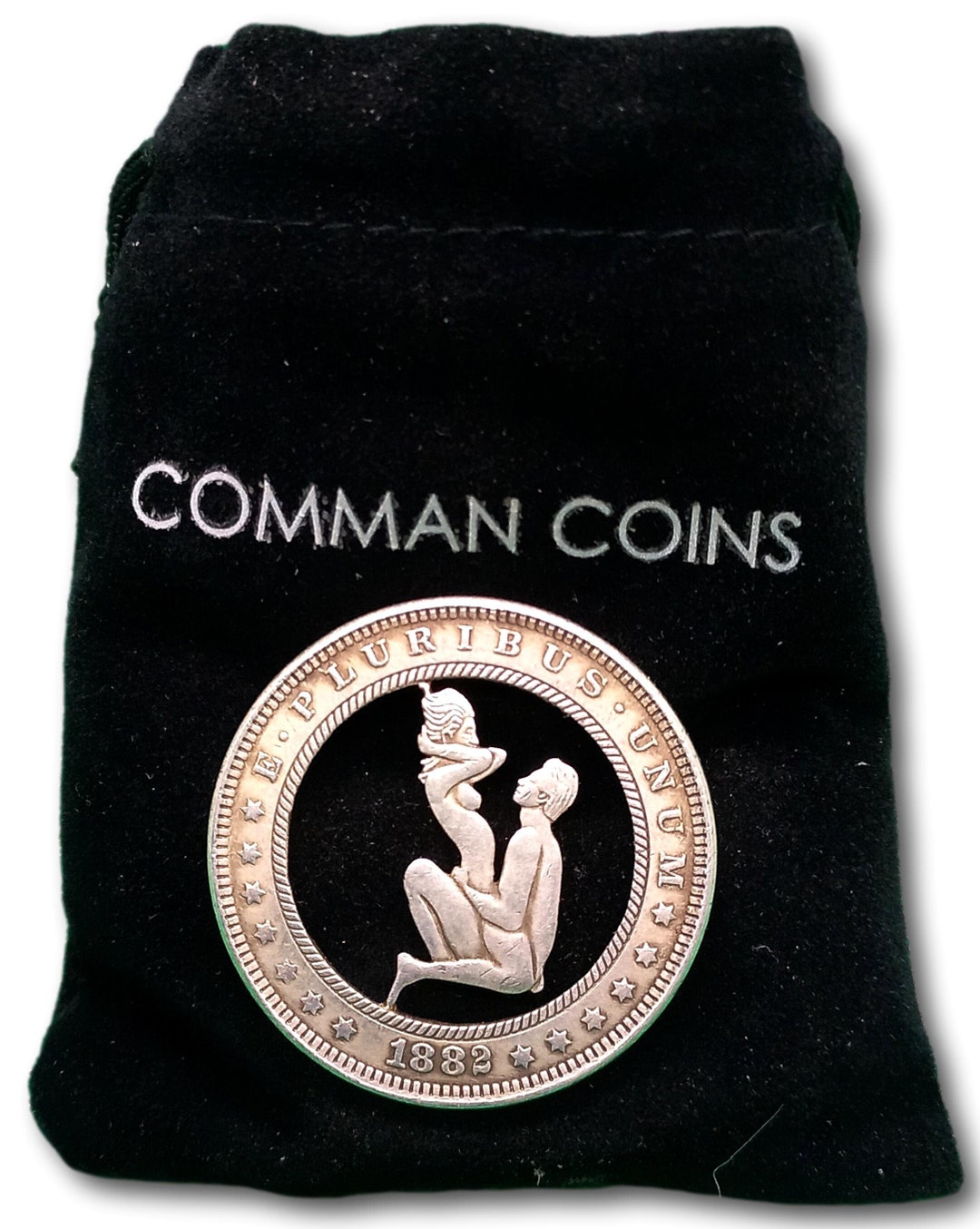 Hobo Cut Coin Sitting Missionary Position Man Woman Kama Sutra Couple ...