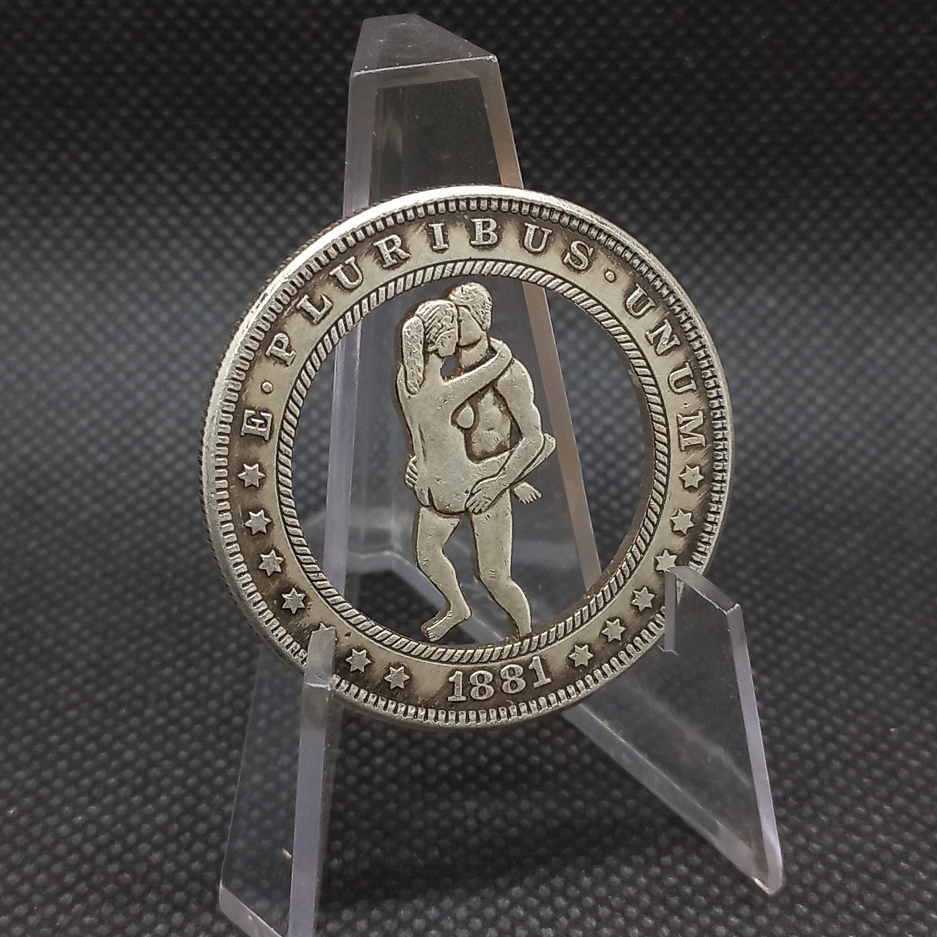 Hobo Cut Coin Love Position Standing Man Woman Kama Sutra - Etsy