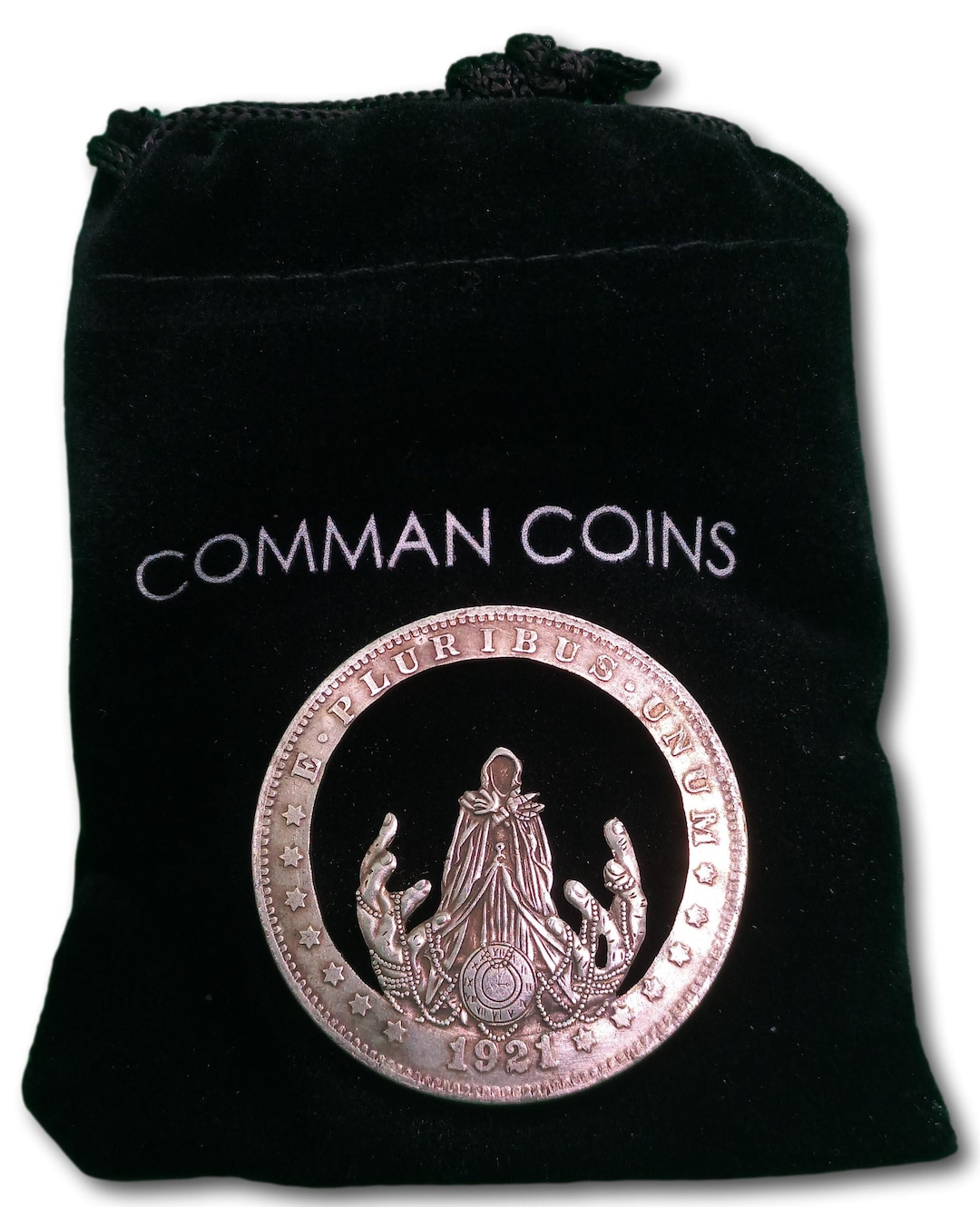 Hobo Coin Cut Coin Angel of Death the Hands of Hell Goth American US ...