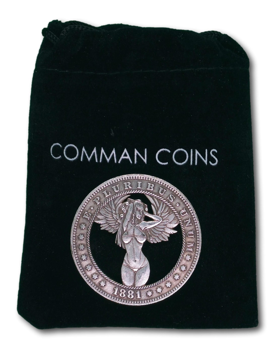 Hobo Cut Coin Angel Heaven Religion Jesus God Handmade Fantasy American ...