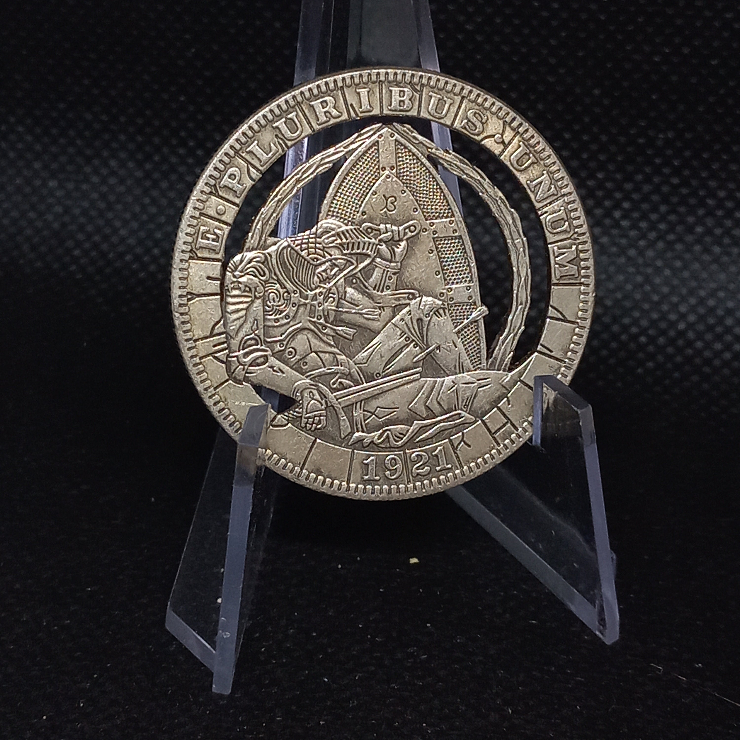 Cut Hobo Coin Fallen Templar Knight Medieval Church Fantasy - Etsy