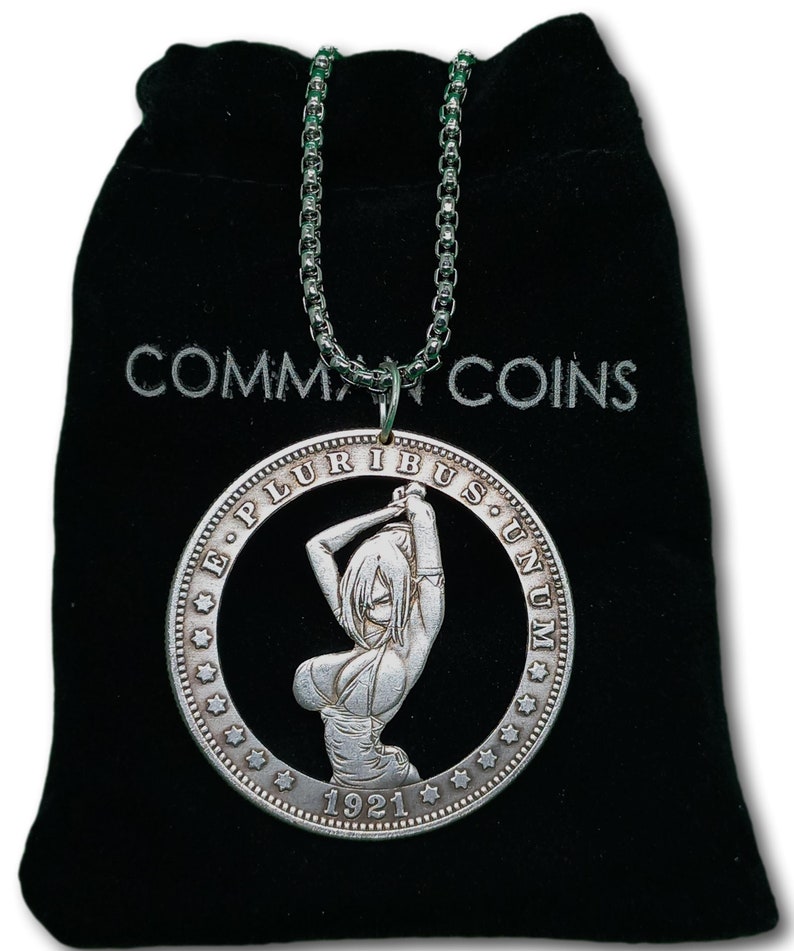 Cut Coin Hobo Coin Necklace Sexy Girl Tied up BDSM Bondage Kinky US ...