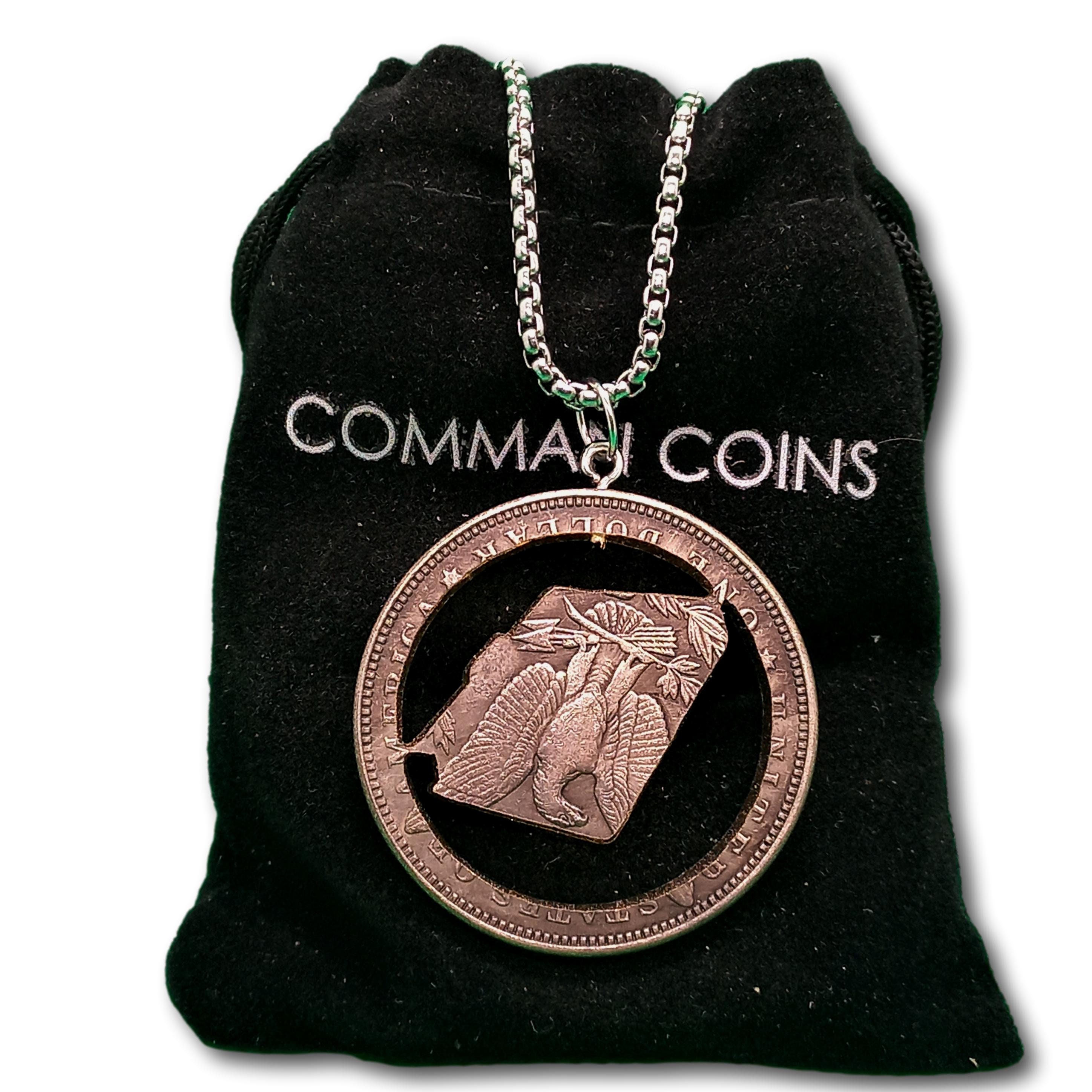 Hand Cut Hobo Coin Necklace Dungeons and Dragons Master Rule Book ...