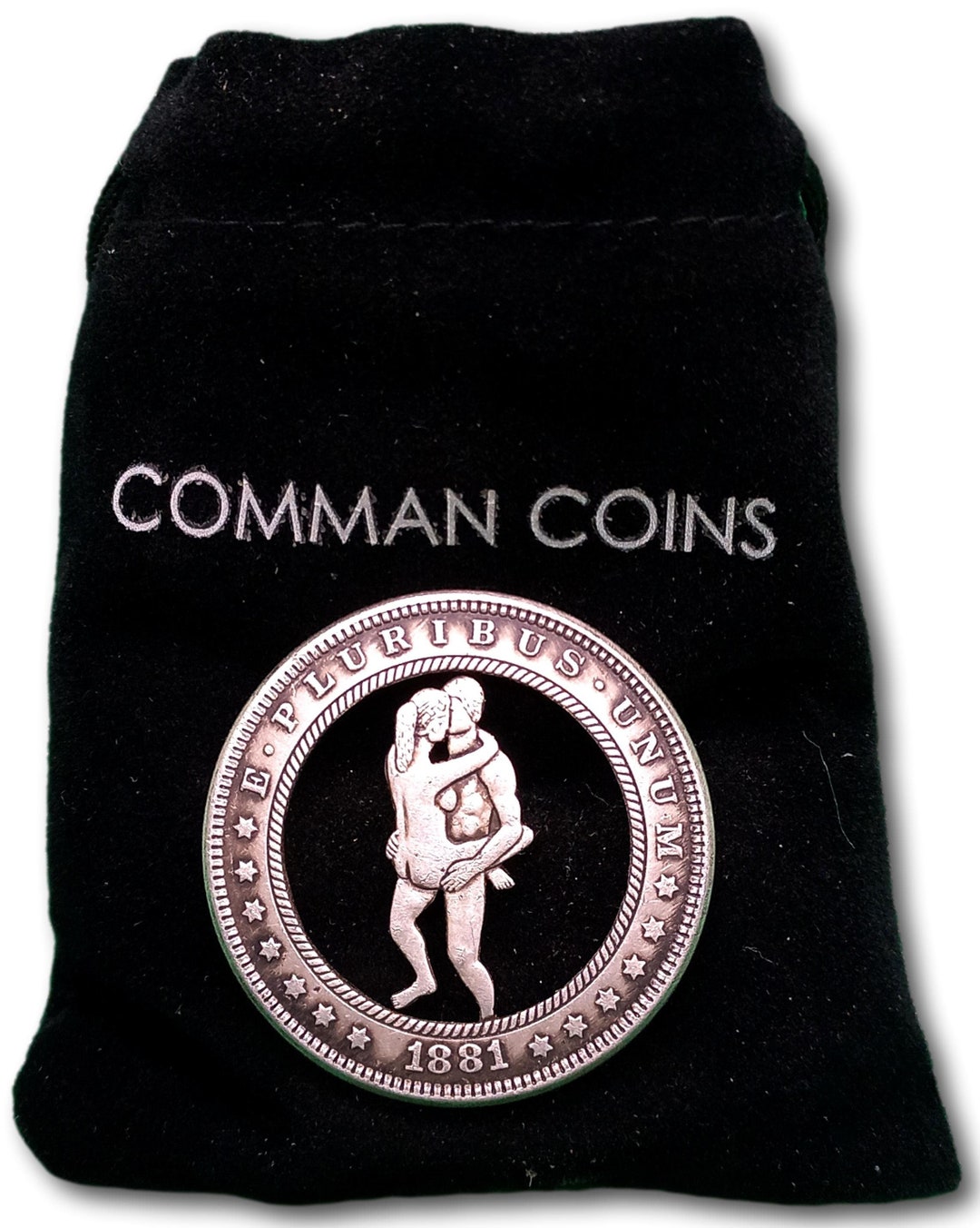 Hobo Cut Coin Love Position Standing Man Woman Kama Sutra Couple Love ...