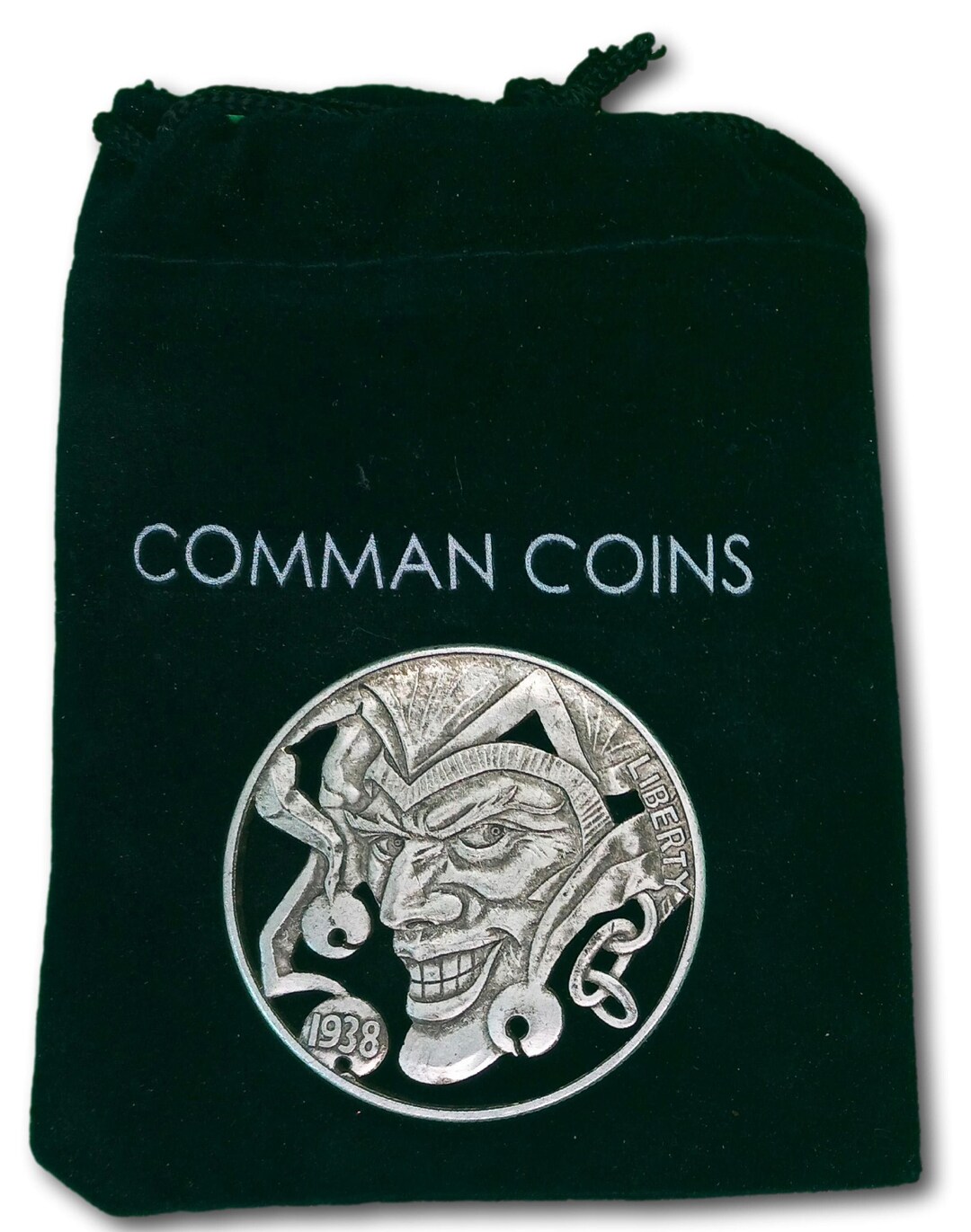 Hobo Coin Cut Coin Medieval Jester Clown Funny Man the Joker American ...