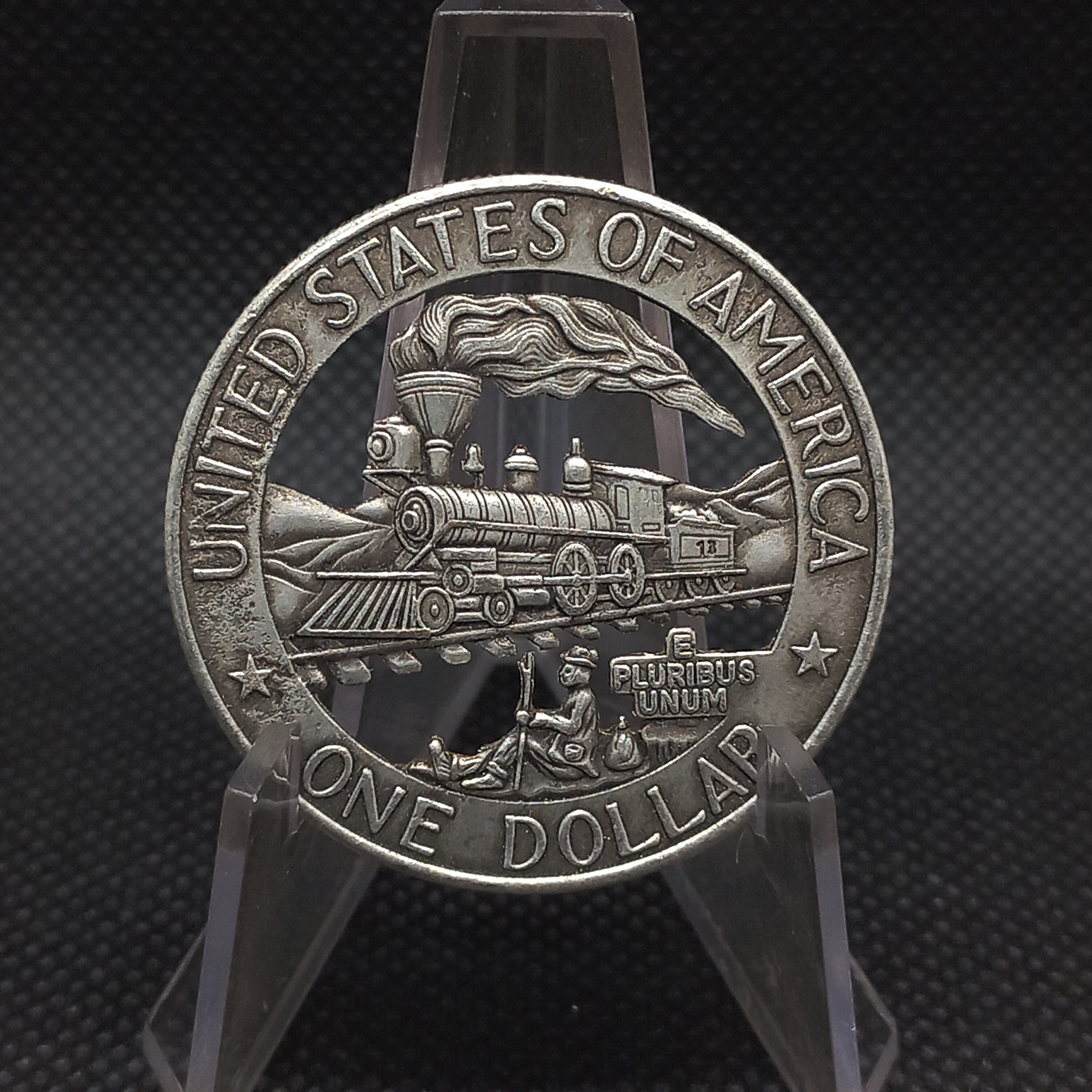 Cut Coin Hobo Train Conductor Locomotive Rail Road Tracks - Etsy