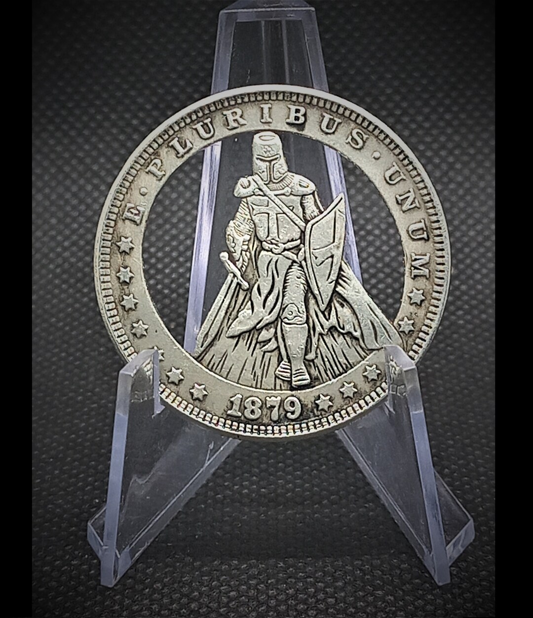 Hand Cut Hobo Coin Templar Knight Victory Church Fantasy American ...