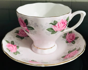 Pink Rose Tea Cup | Etsy