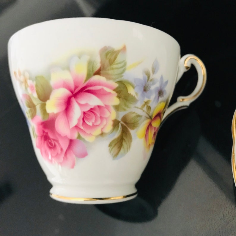 Vintage Regency Tea Cup and Saucer England Fine Bone China - Etsy