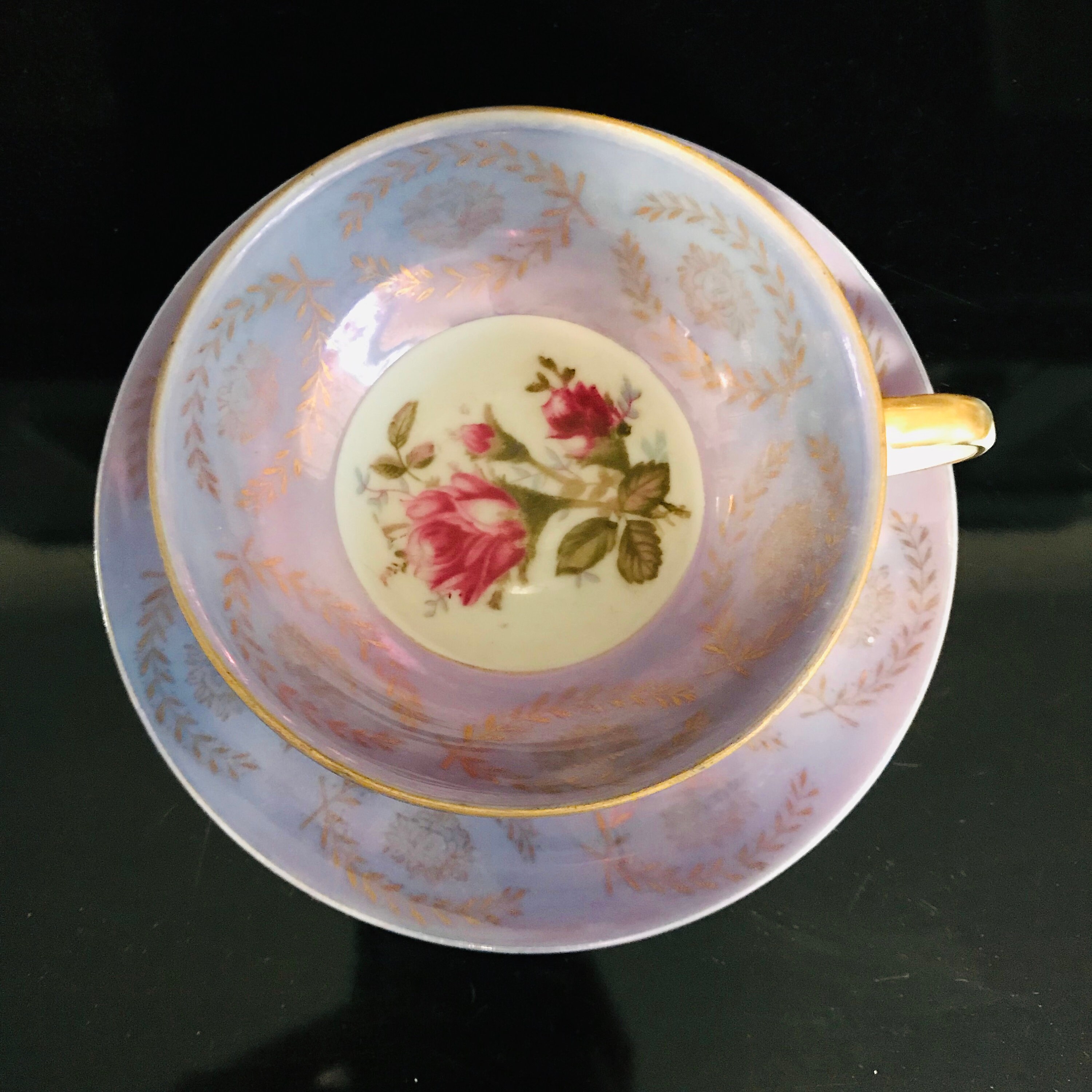Japan War Time Tea Cup and Saucer Fine Bone China Lavender - Etsy