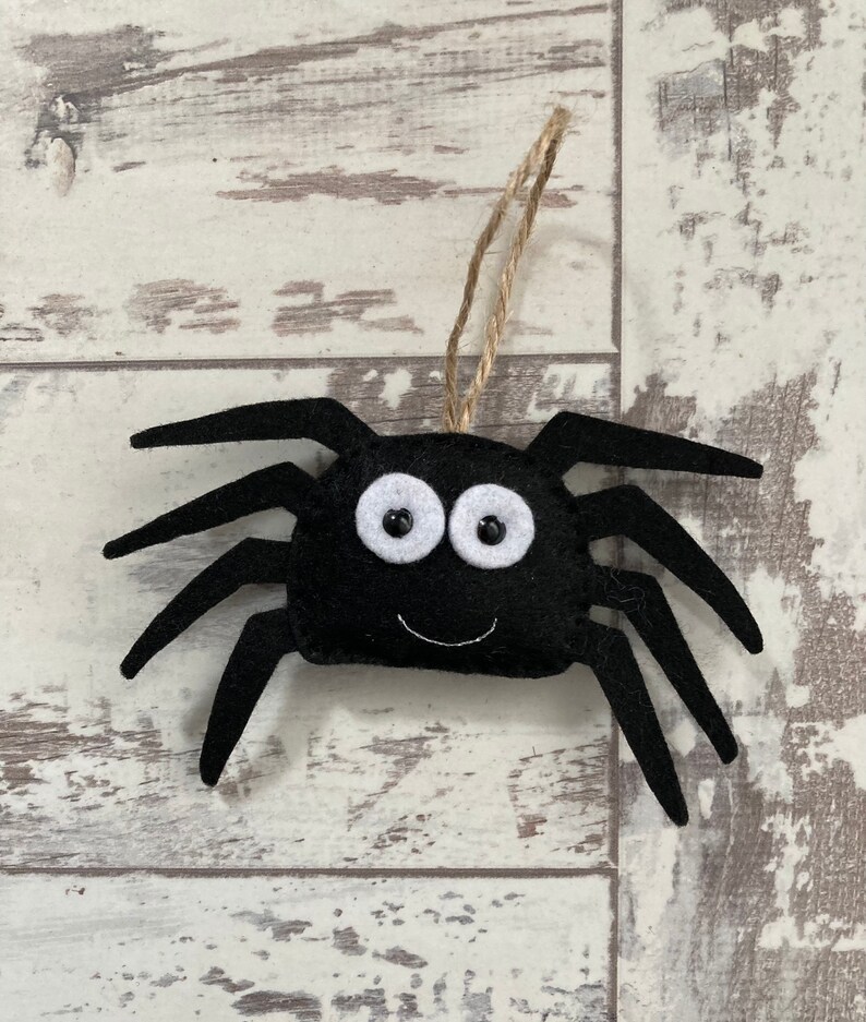 Cute Felt Spider Hanging Decoration - Etsy