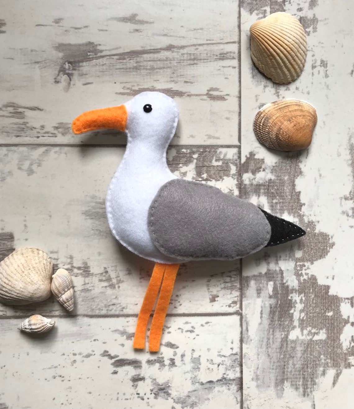 Quirky Felt Seagull Fun Gift Plushie Felt Pet | Etsy