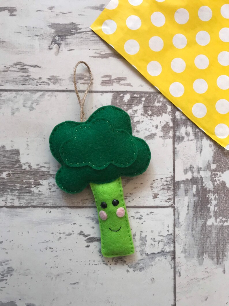 Felt Broccoli Hanging Decoration - Etsy