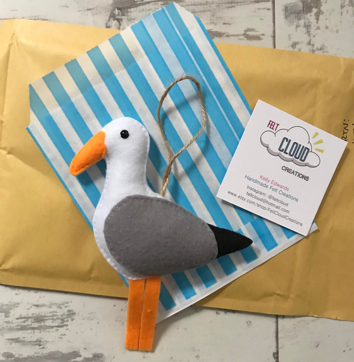 Quirky Felt Seagull Fun Gift Plushie Felt Pet | Etsy