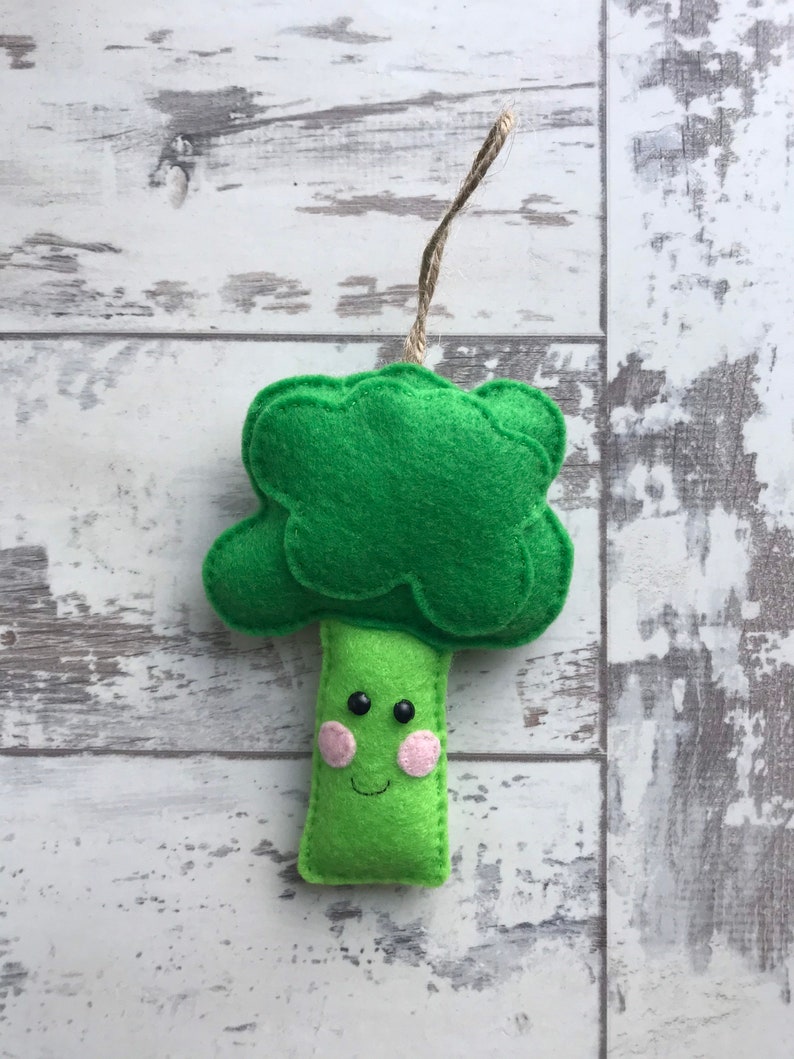 Felt Broccoli Hanging Decoration - Etsy