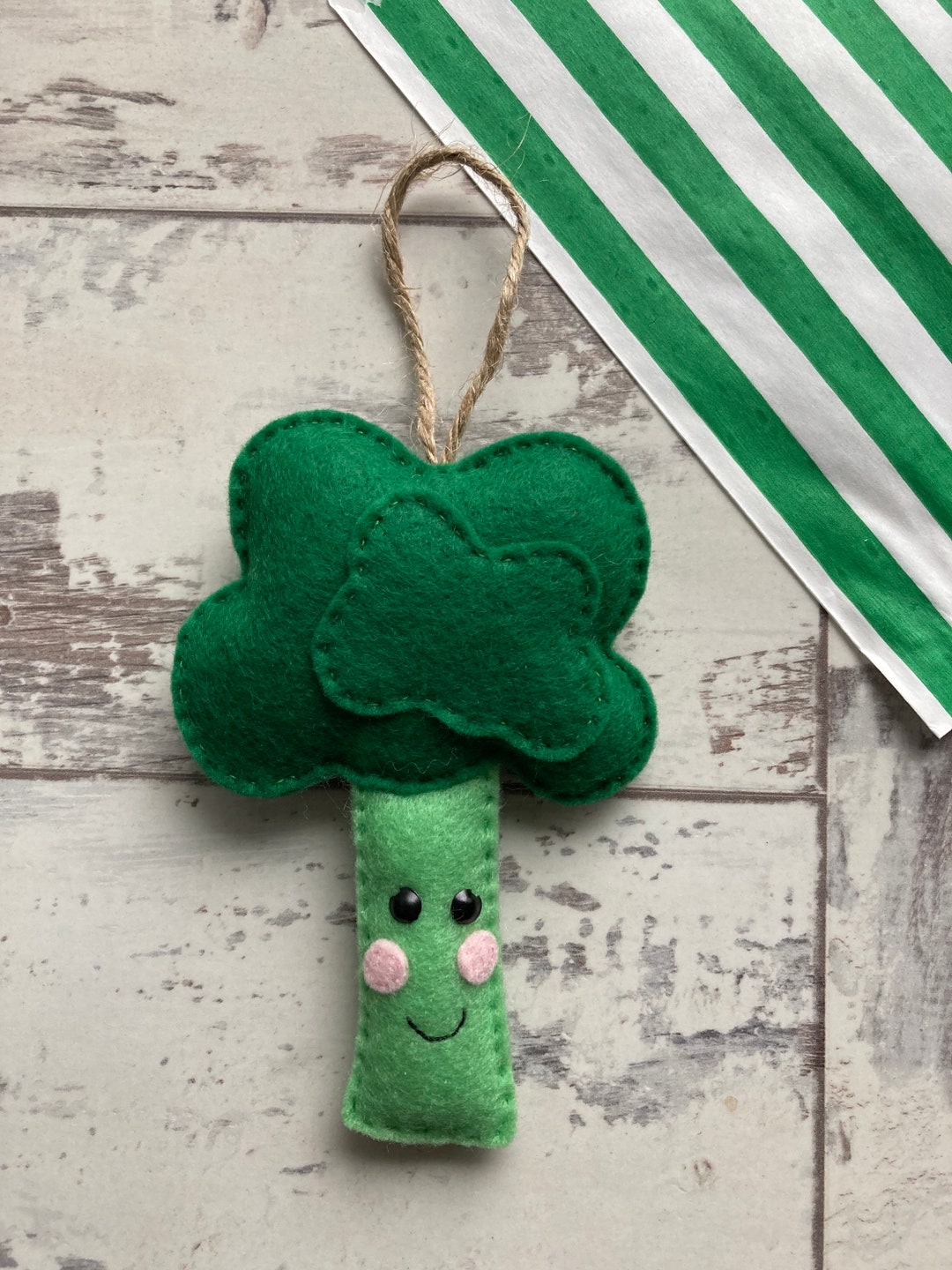 Felt Broccoli Hanging Decoration - Etsy