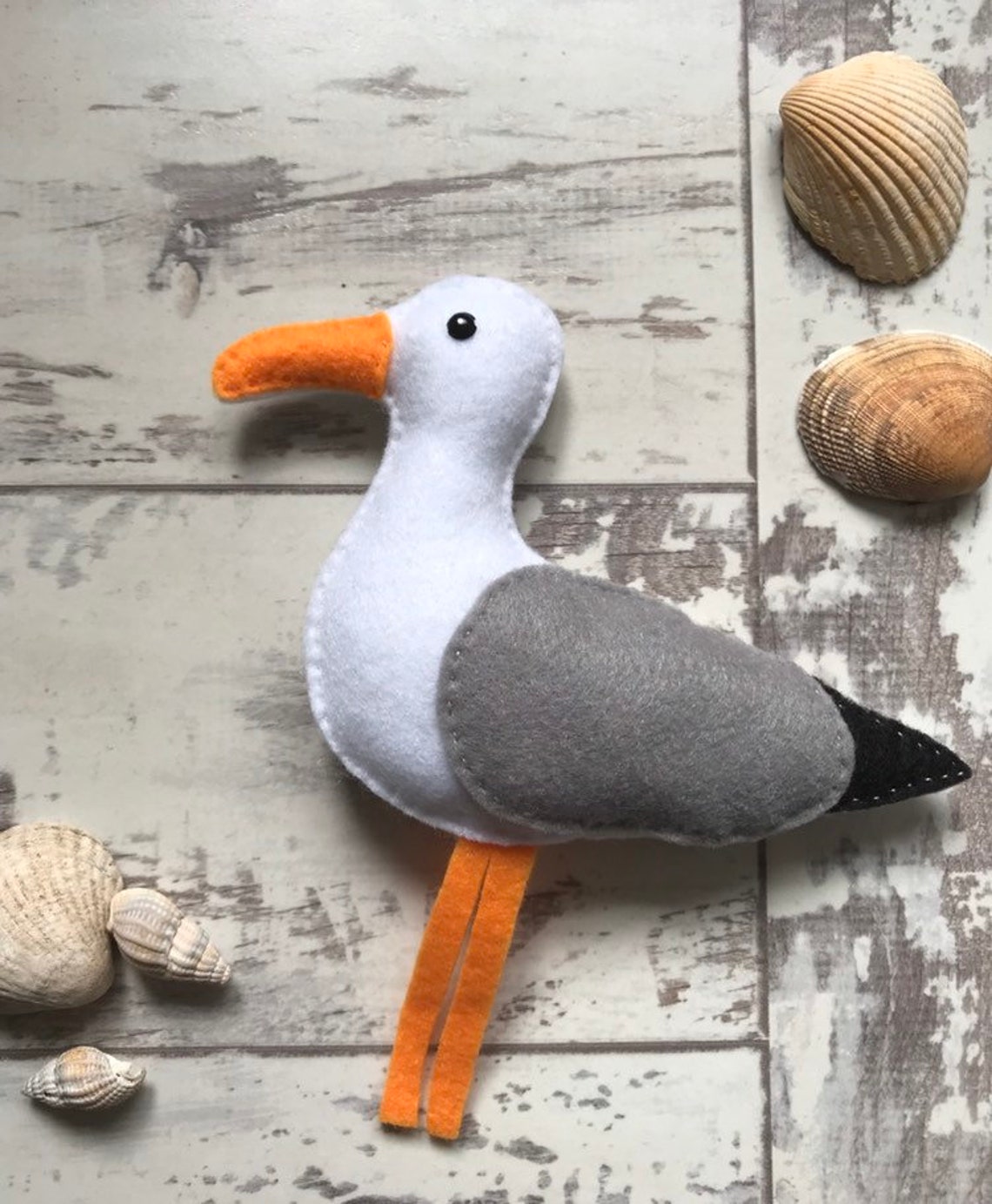 Quirky Felt Seagull Fun Gift Plushie Felt Pet | Etsy