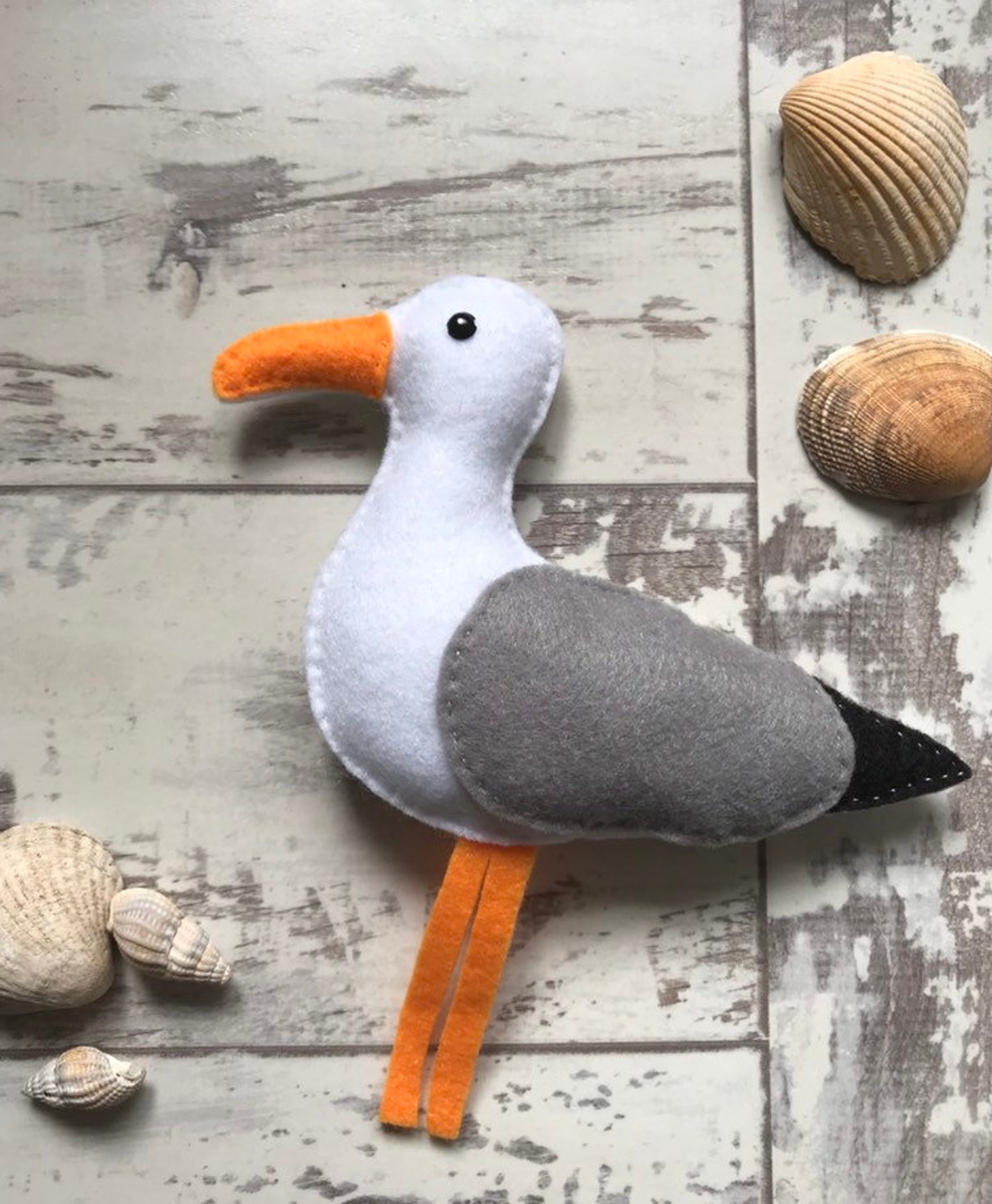 Quirky Felt Seagull Fun Gift Plushie Felt Pet | Etsy