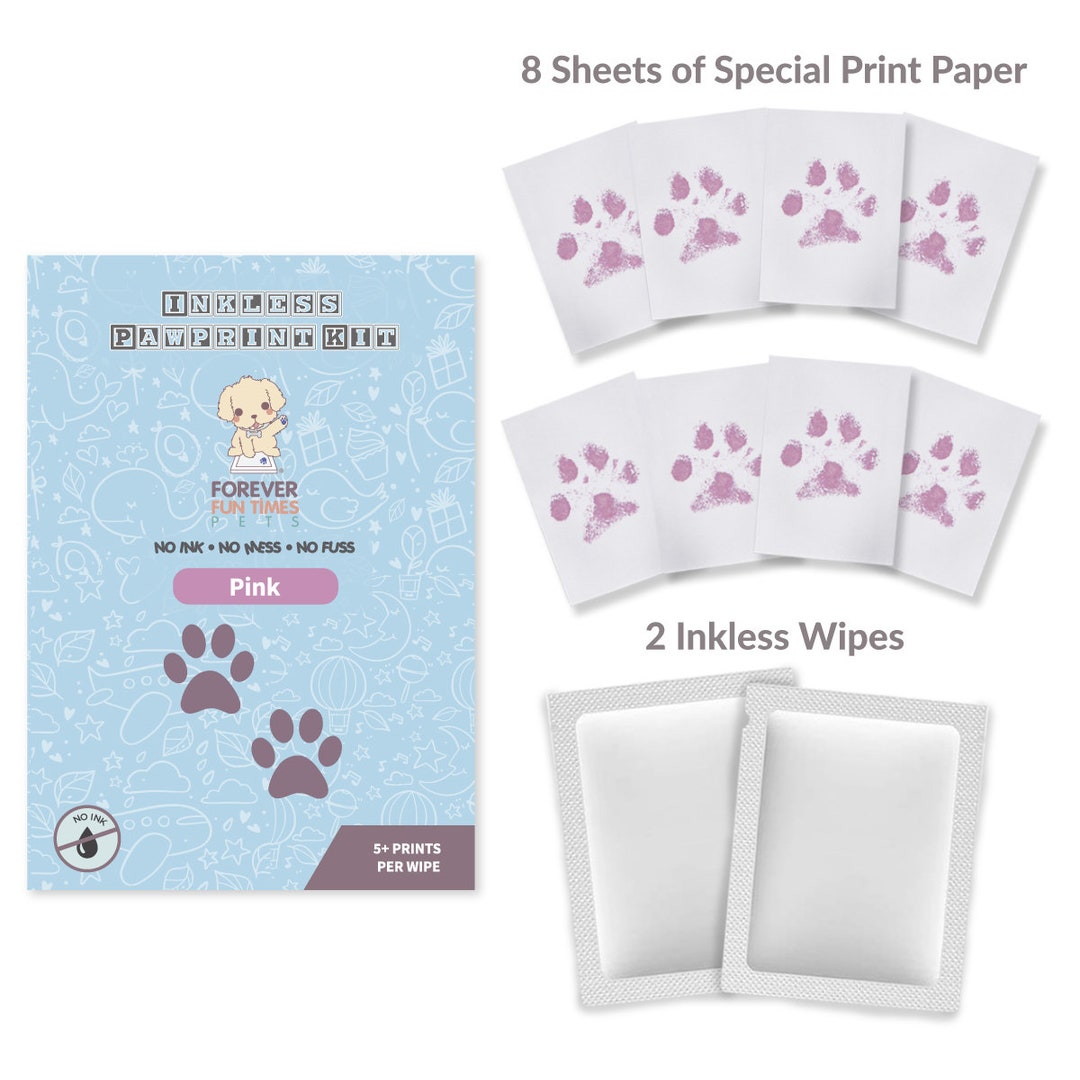 Inkless Pet Paw Print Kit Get High-quality Paw Prints With - Etsy