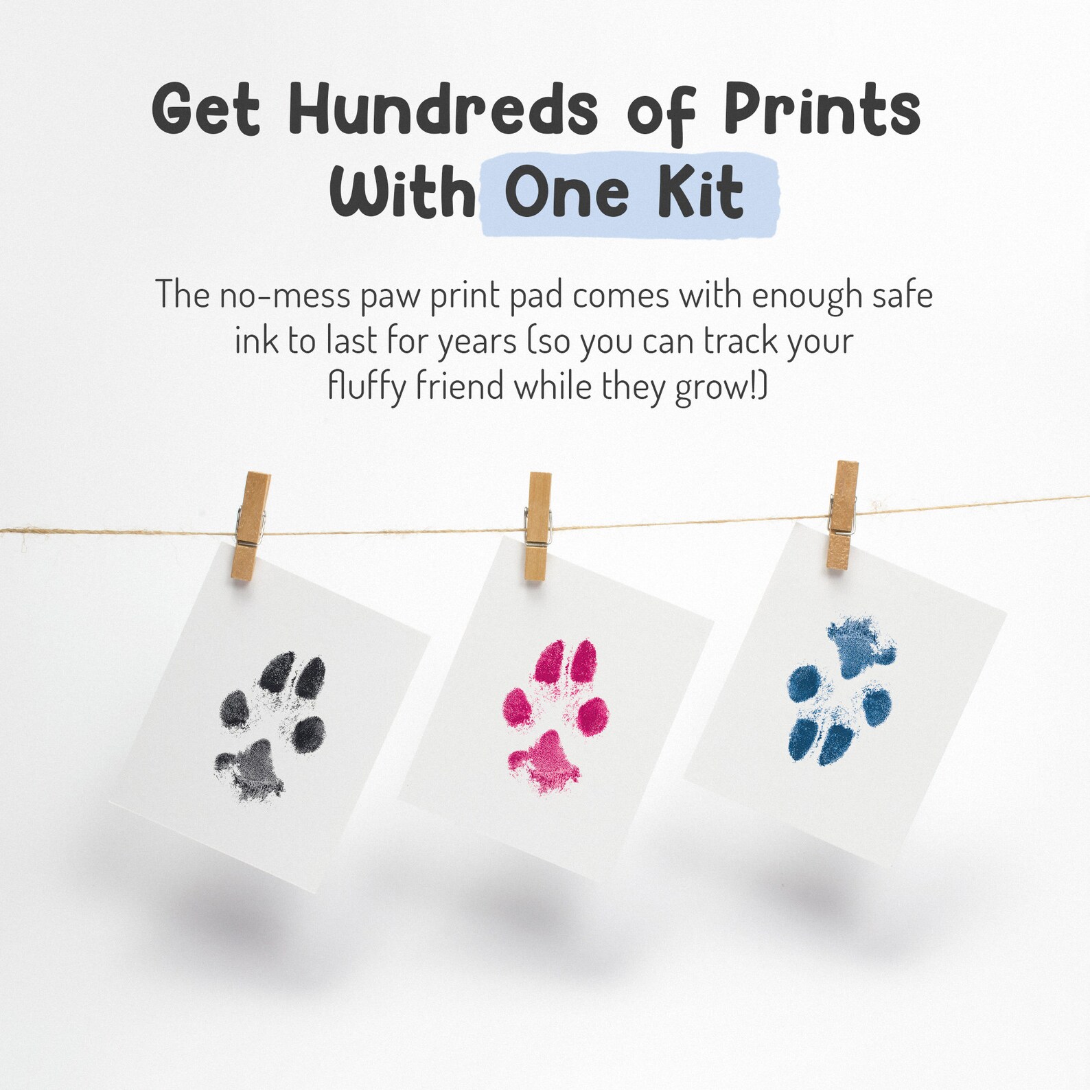 Easy-clean Pet Paw Print Kit Paw Print Pad Non-toxic Ink | Etsy