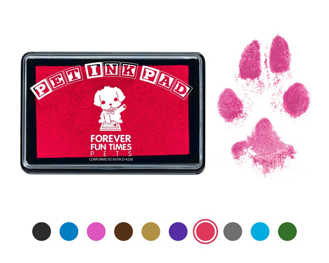 Easy-clean Pet Paw Print Kit | Paw Print Pad | Non-toxic Ink Pad for ...