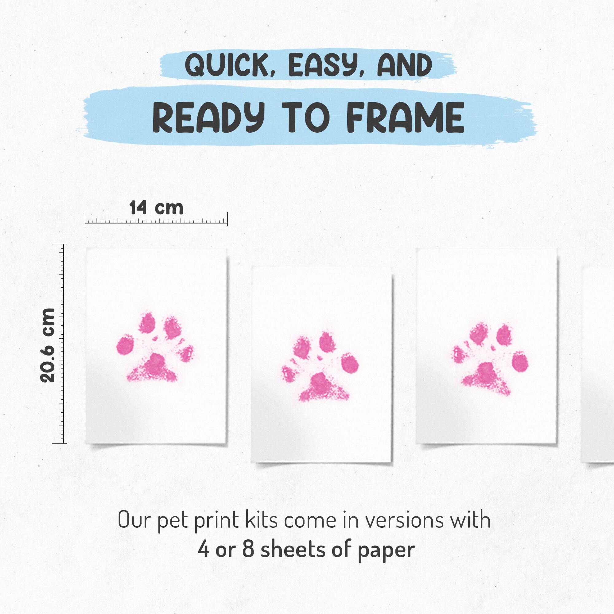 Inkless Pet Paw Print Kit Get High-quality Paw Prints With | Etsy