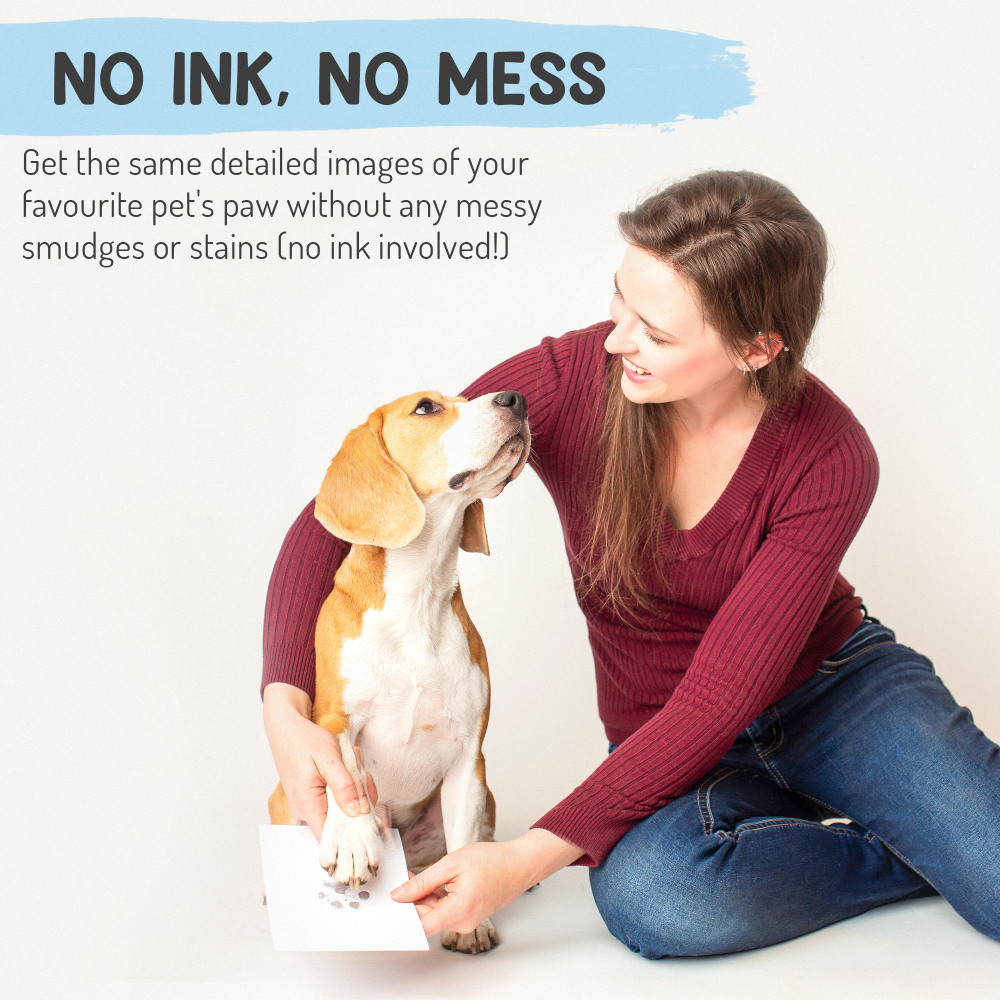 Inkless Pet Paw Print Kit | Get High-quality Paw Prints With Zero Ink ...