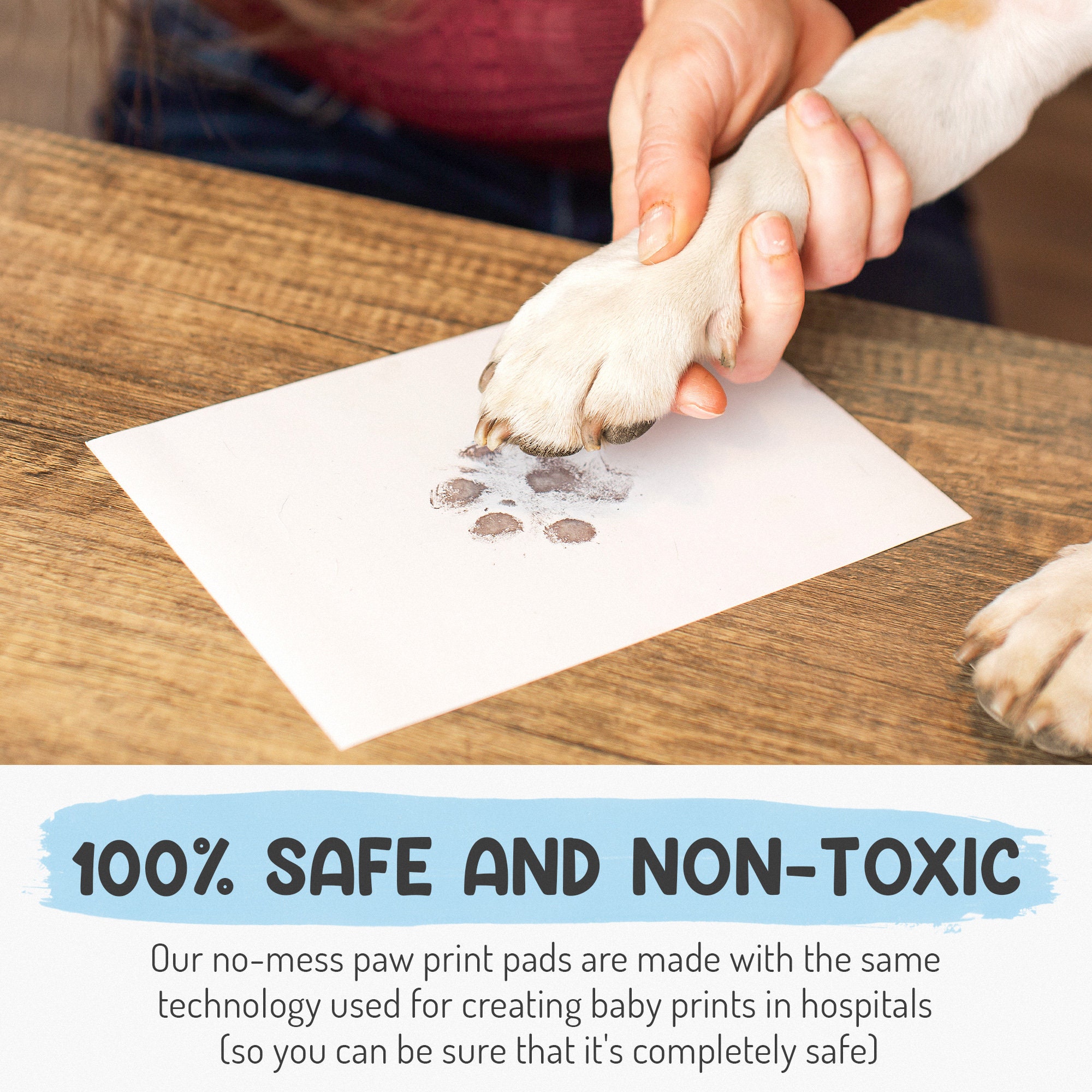 Inkless Pet Paw Print Kit Get High-quality Paw Prints With - Etsy