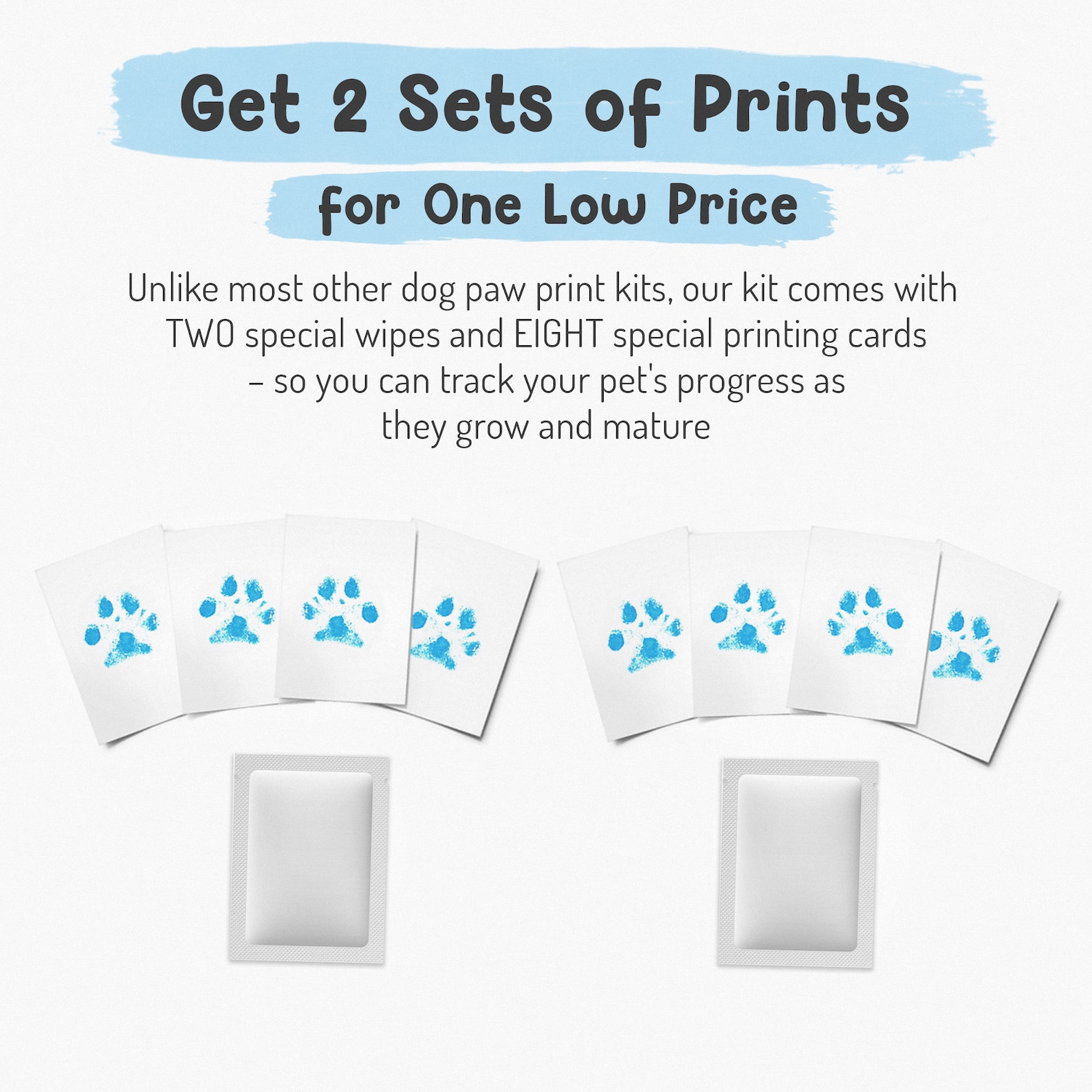 Inkless Pet Paw Print Kit Get High-quality Paw Prints With - Etsy