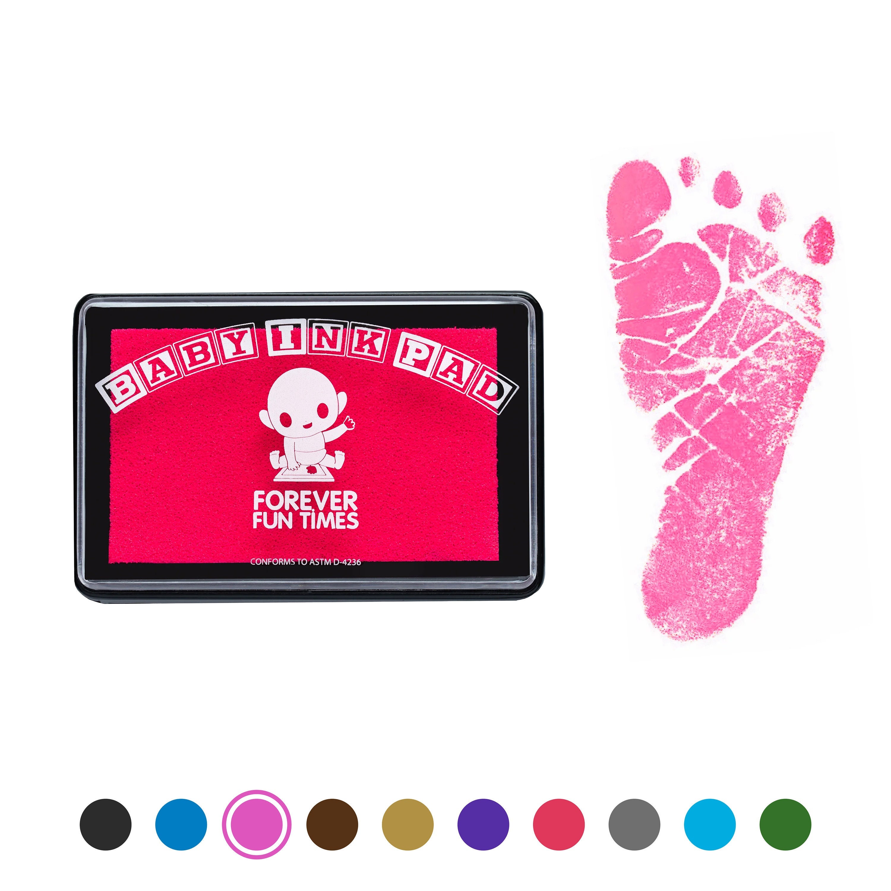 One Pink Baby Footprint
