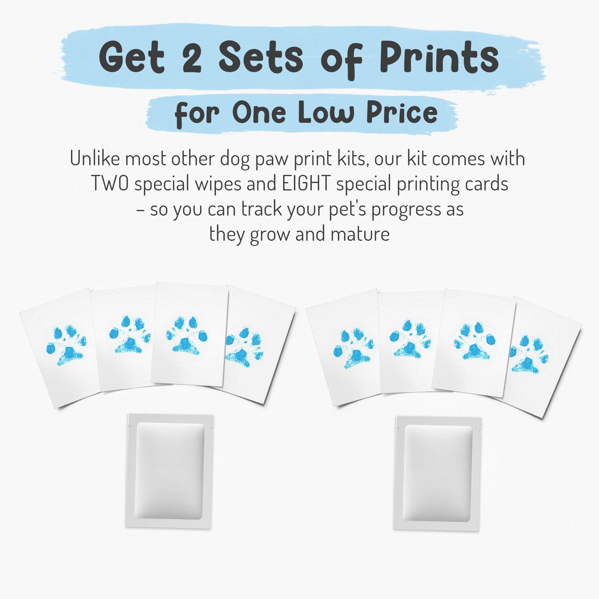 Inkless Pet Paw Print Kit | Get High-quality Paw Prints With Zero Ink ...