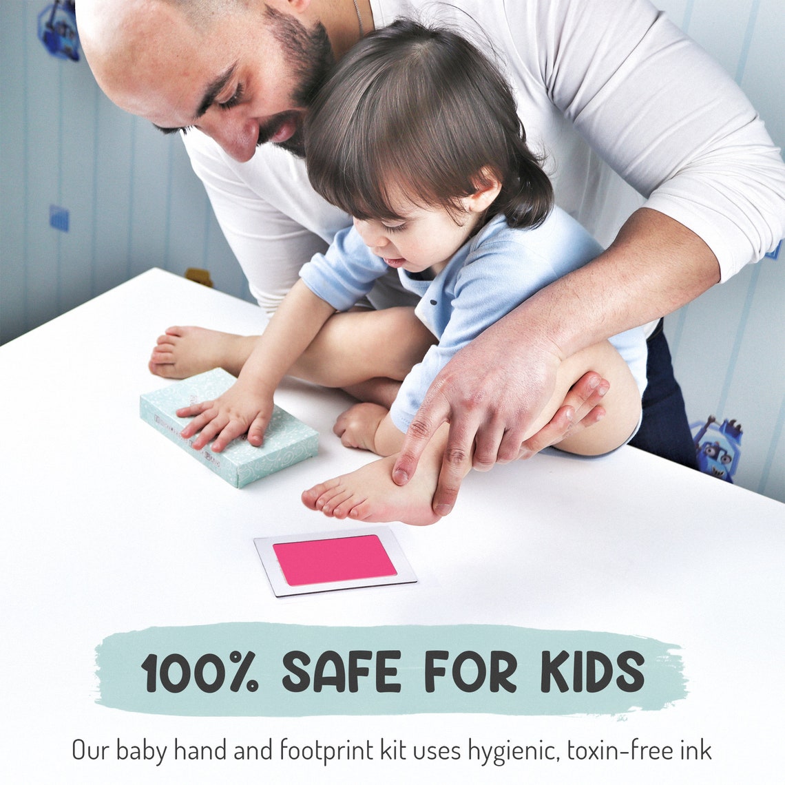 No-touch Inkless Baby Hand and Footprint Kit | Painless Perfect Prints ...