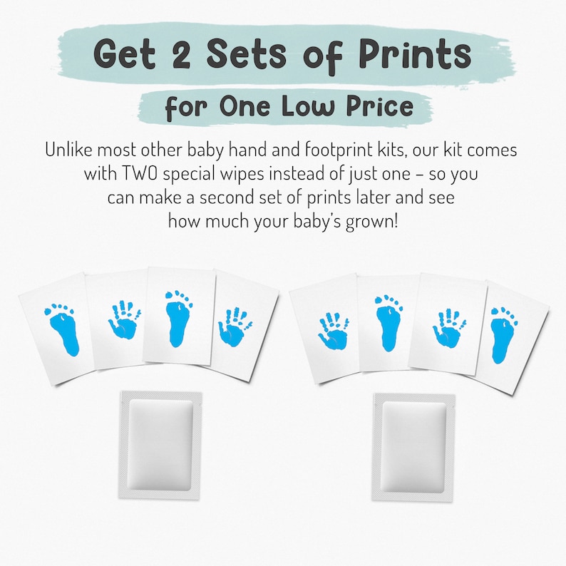 Black Baby Inkless Print Kit With 2 Special Wipes by Forever - Etsy