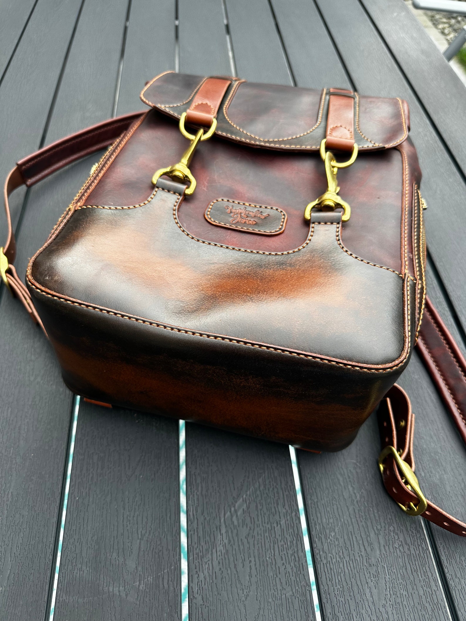 Leather Backpack - Etsy