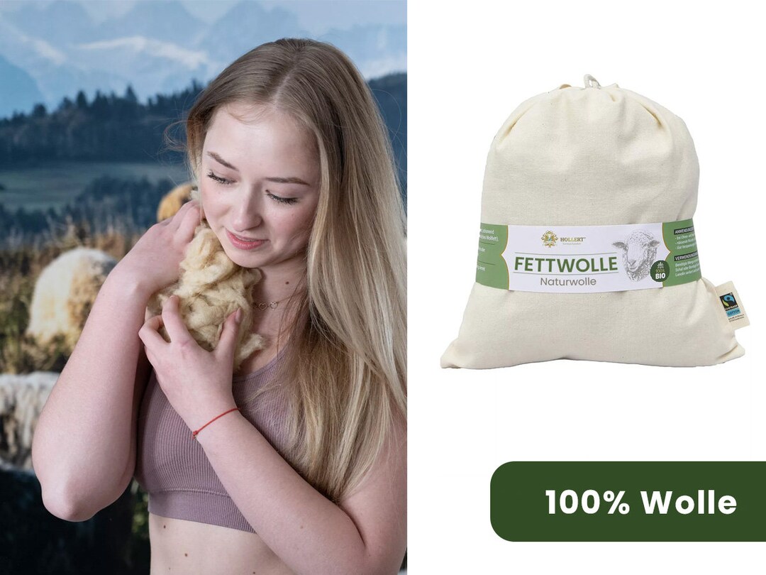 Hollert Organic Grease Wool 100g 100% Wool From Controlled Organic ...